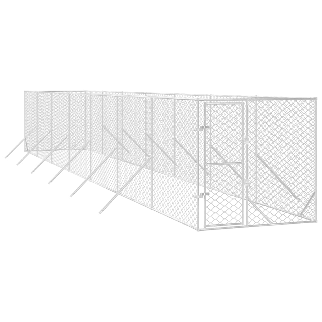 Outdoor Dog Kennel Silver 2x14x2 m – Andala Pets & Rural Pty Ltd