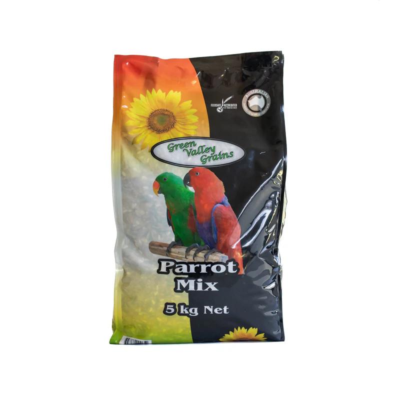Green Valley Grains Parrot Mix Seed 5kg – Andala Pets & Rural Pty Ltd