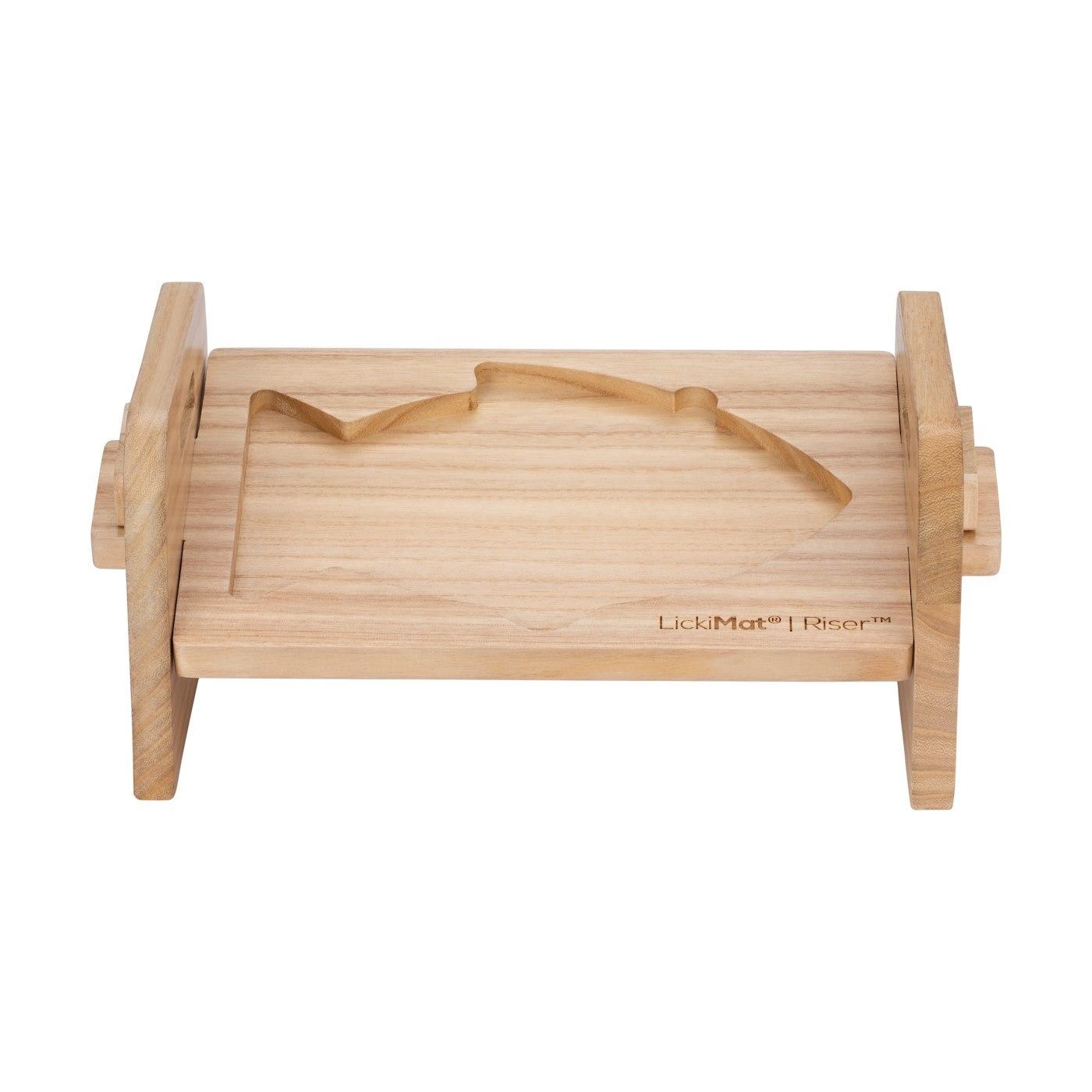 Lickimat Wooden Eco Adjustable Riser - Casper & Felix – Andala Pets ...